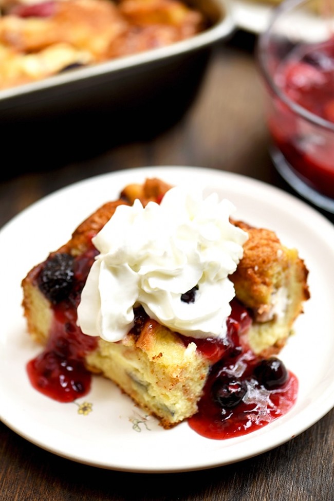 Mixed Berry French Toast Bake - Onion Rings & Things