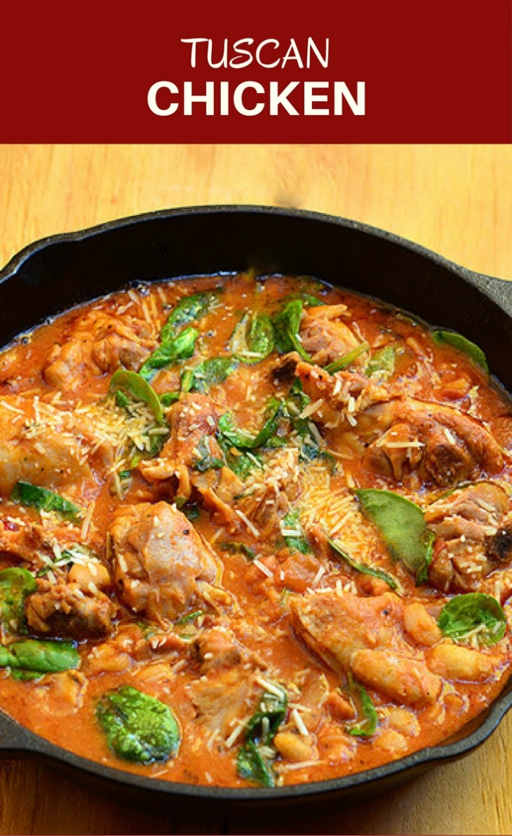 Easy Tuscan Chicken Recipe | Onion Rings & Things