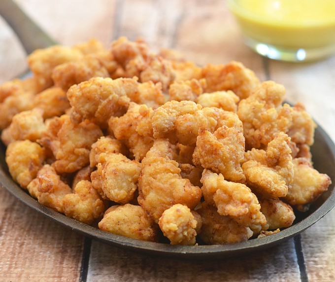 Crispy Popcorn Chicken - Onion Rings & Things