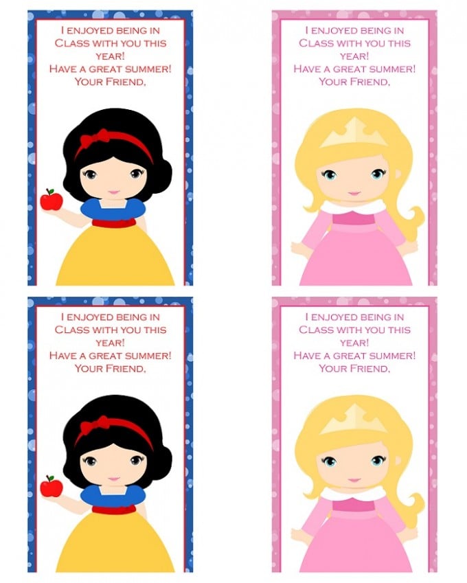 FREE End of School Year Thank You Note Card Printables - Onion Rings ...