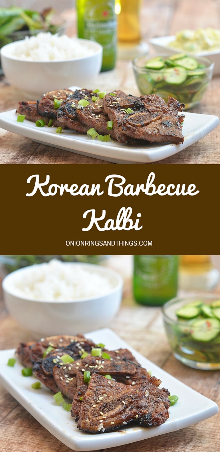Tasty Korean BBQ Kalbi and Beer- Onion Rings & Things