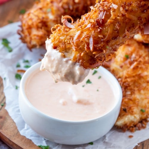 Crispy Chicken Fries - Onion Rings and Things