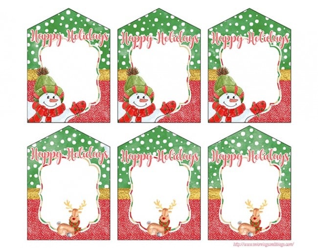 Christmas Gift Giving FREE Printables - Onion Rings & Things