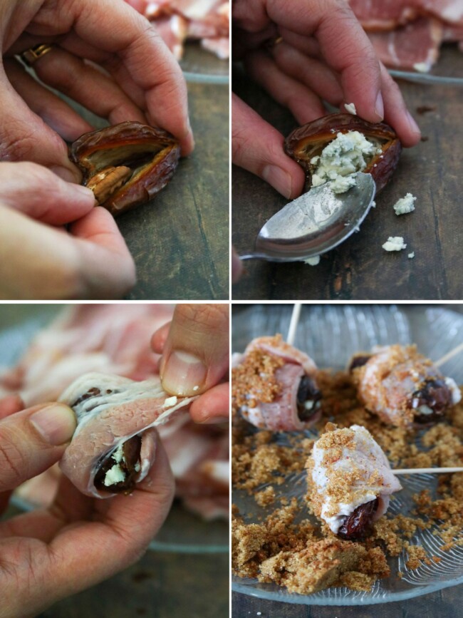 Brown Sugar Devils on Horseback - Onion Rings & Things