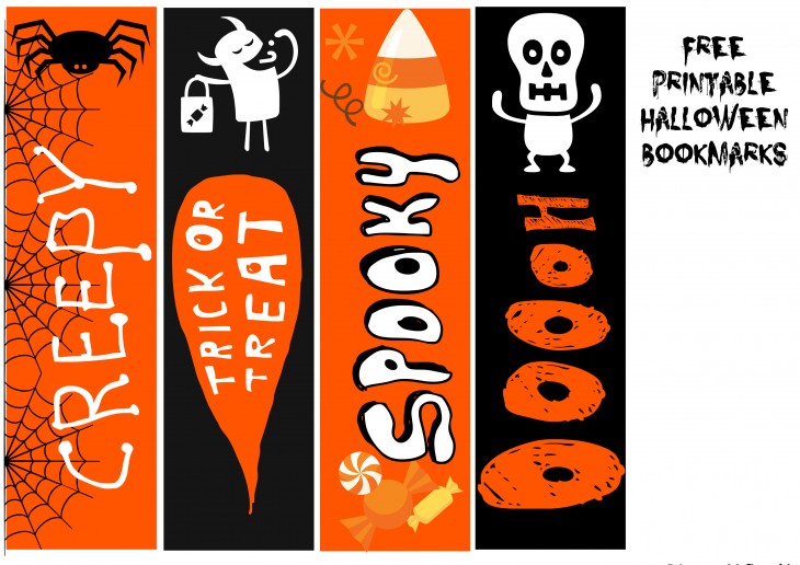 FREE Printable Halloween Bookmarks - Onion Rings & Things