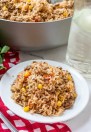 One-Pan Texas Hash Rice Casserole - Onion Rings and Things
