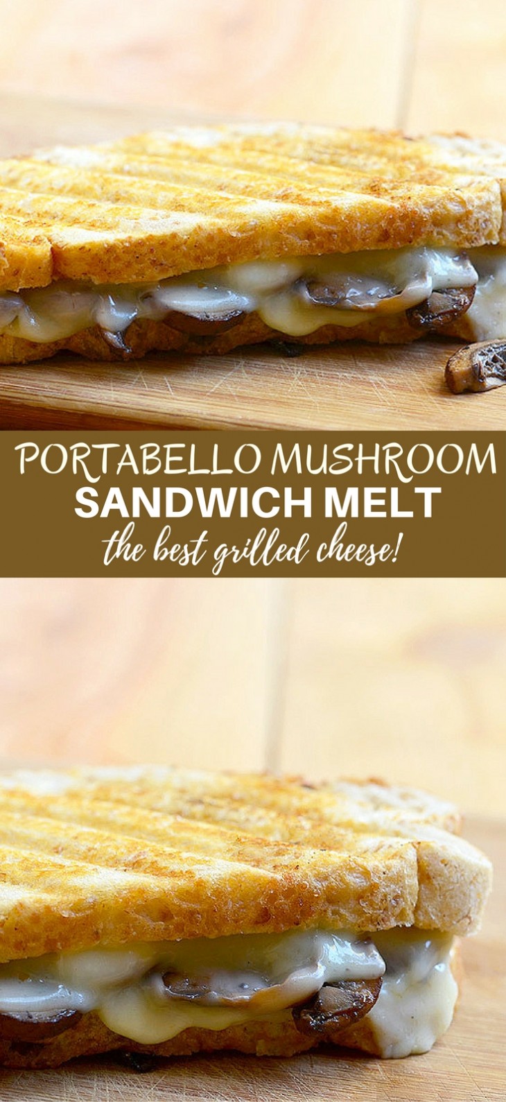Portabello Mushroom Sandwich Melt - Onion Rings & Things