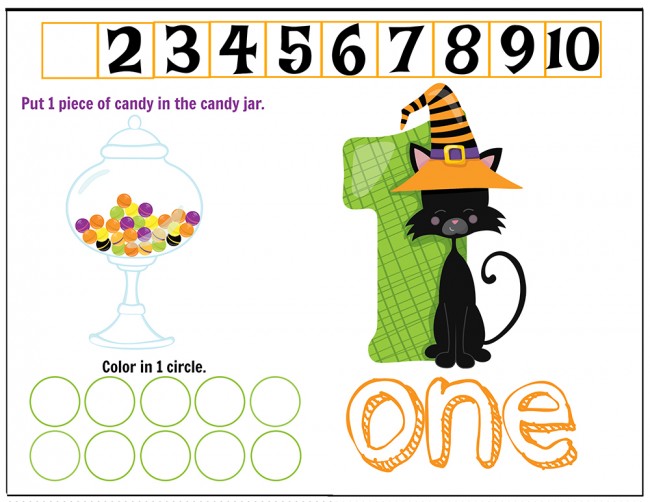 Free Printables Halloween Play Dough Counting Mats - Onion Rings & Things