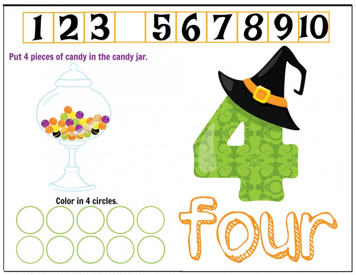 Free Printables Halloween Play Dough Counting Mats - Onion Rings & Things