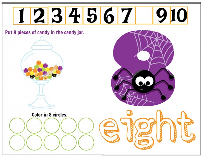 Free Printables Halloween Play Dough Counting Mats - Onion Rings & Things