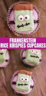 Frankenstein Rice Krispies Cupcakes - Onion Rings & Things