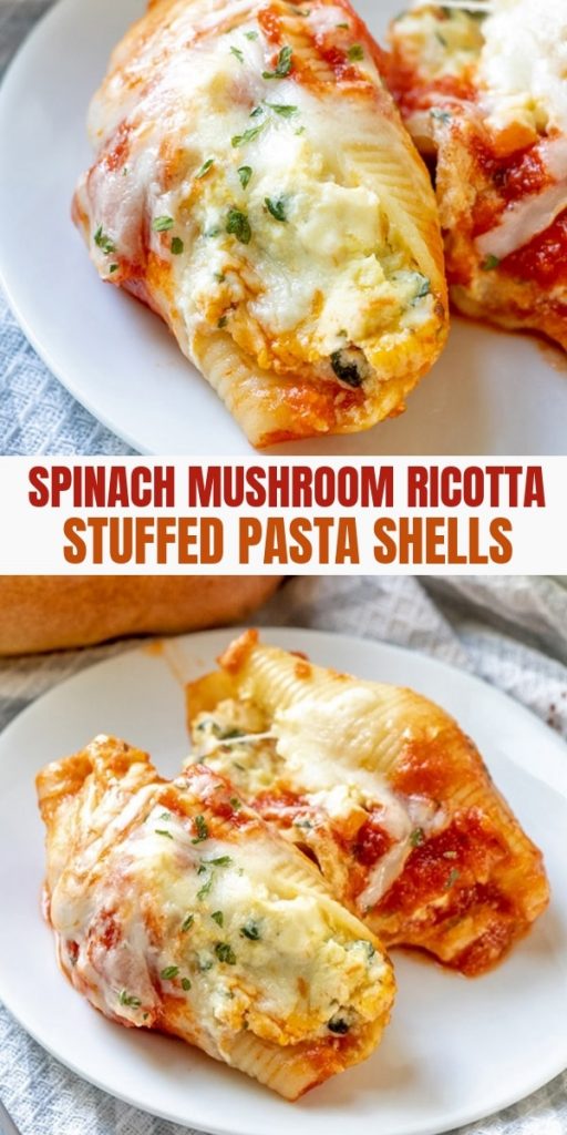 Spinach and Ricotta Stuffed Jumbo Shells - Onion Rings & Things