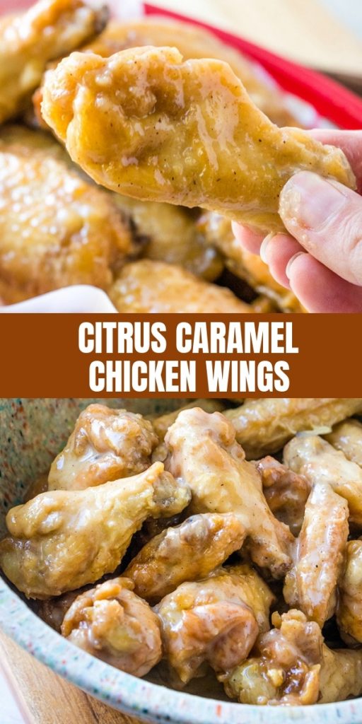 Citrus Caramel Chicken Wings - Onion Rings & Things